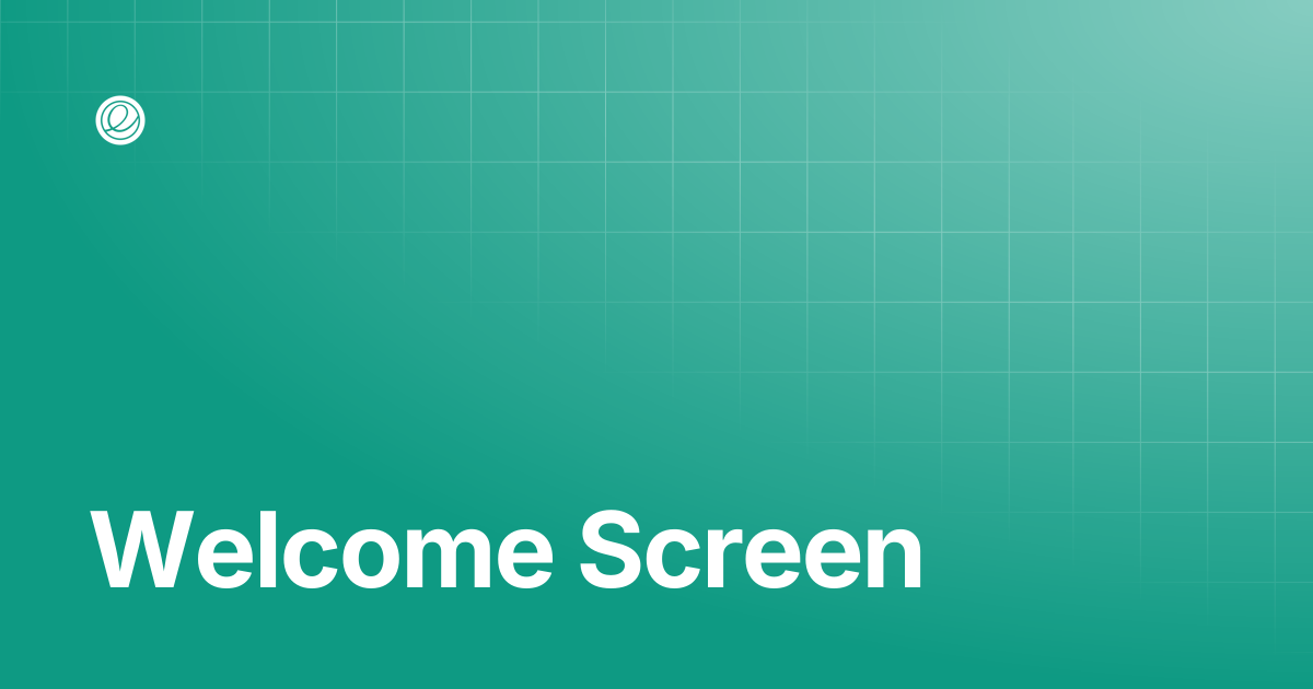 Welcome Screen | Human Interface Guidelines